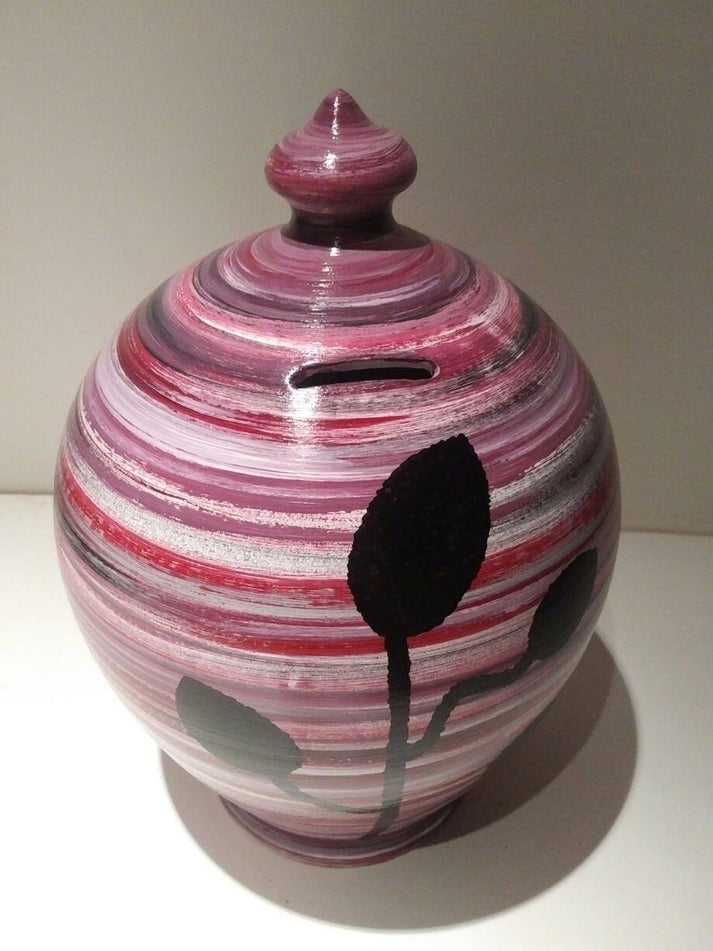 Decorative Coin Bank, Piggy Bank, Coin Bank, Money Bank, Pottery Piggy ...