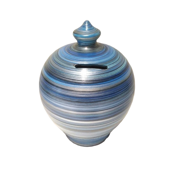 Handmade piggy bank, ceramic money pot, unopenable piggy bank ...