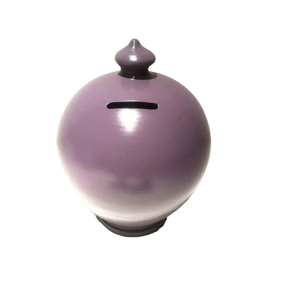 Purple Piggy Bank, Woman Piggy Bank, Piggy Bank for Girls – Caterina.biz